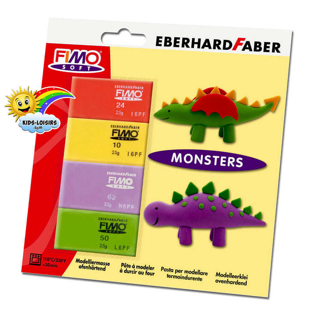 Kit pâte Fimo - Dinosaures - Kids loisirs