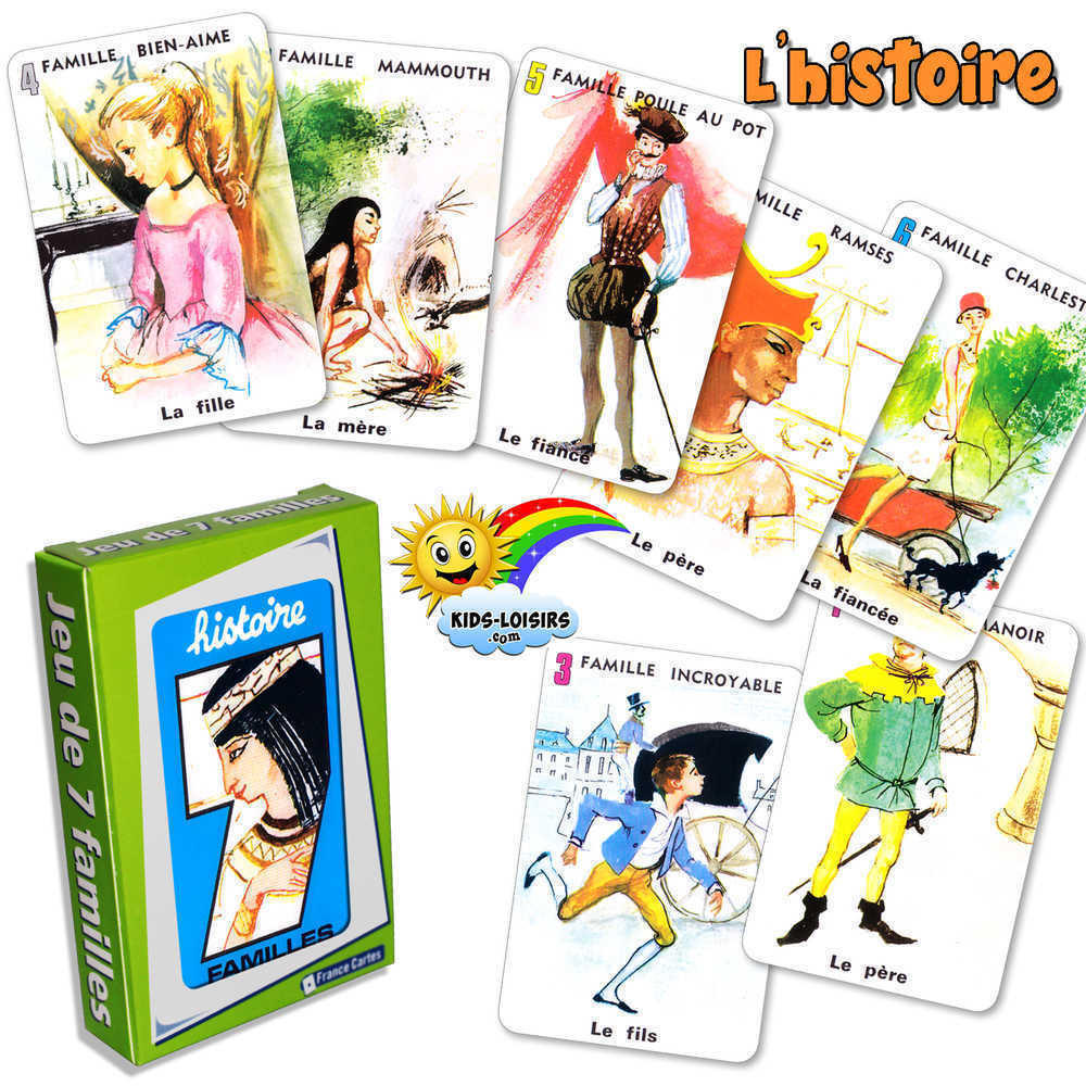 Jeu des sept familles traditionnel - Kids loisirs